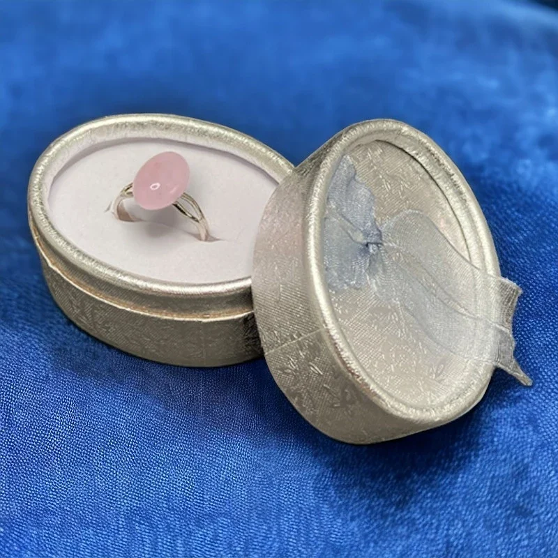 Inel Cuart Roz, piatra ovala tip Bohemia, inoxidabil reglabil | Zodiacool