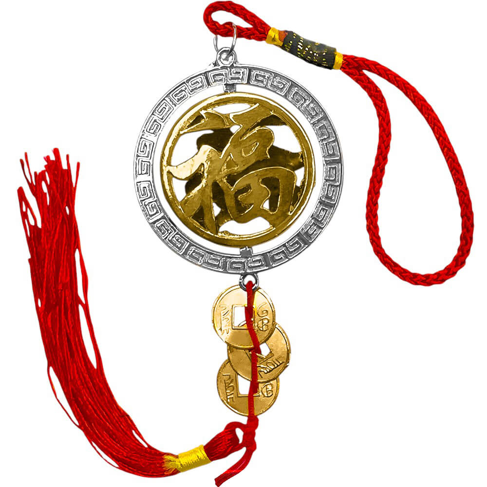 Amuleta protectie accidente feng shui, cu monede norocoase | Zodiacool