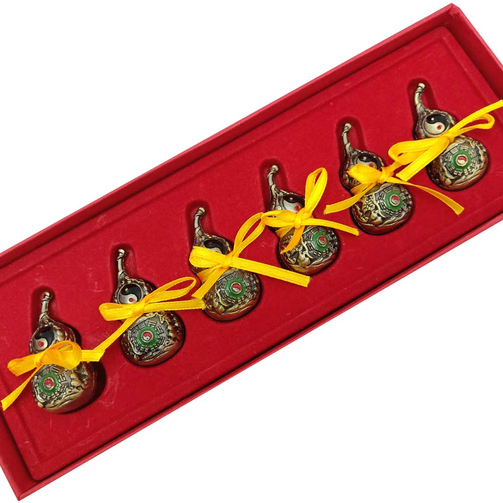Set amulete sanatate 6 Wu Lou, tartacuta feng shui pentru protectia de ...