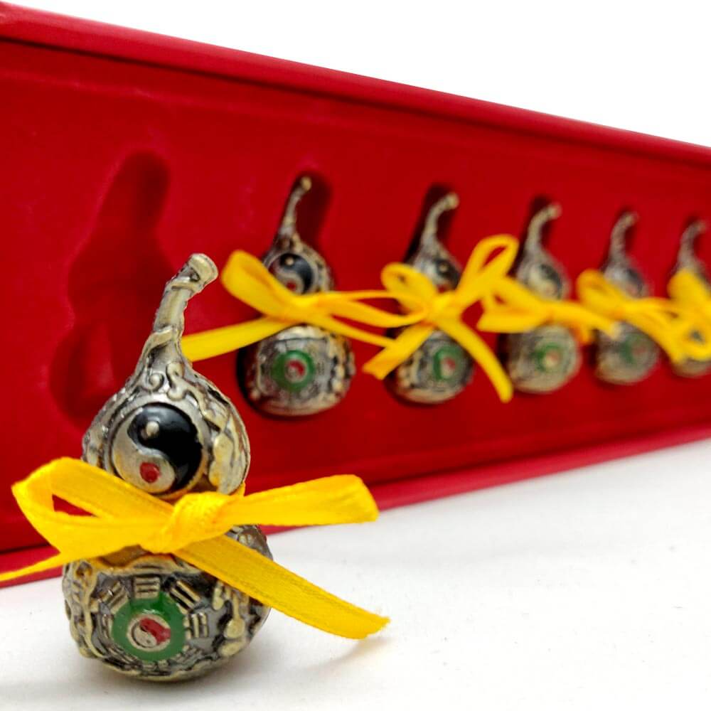 Set amulete sanatate 6 Wu Lou, tartacuta feng shui pentru protectia de ...